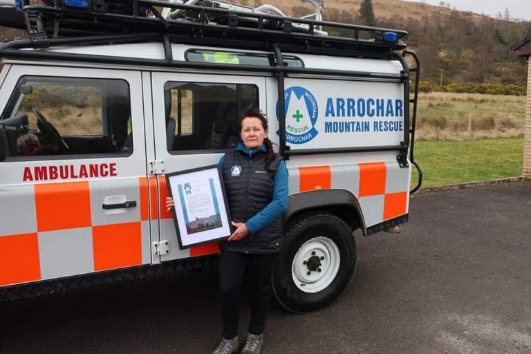 Distinguished Service Award - Moira Weatherstone - Scottish Mountain Rescue