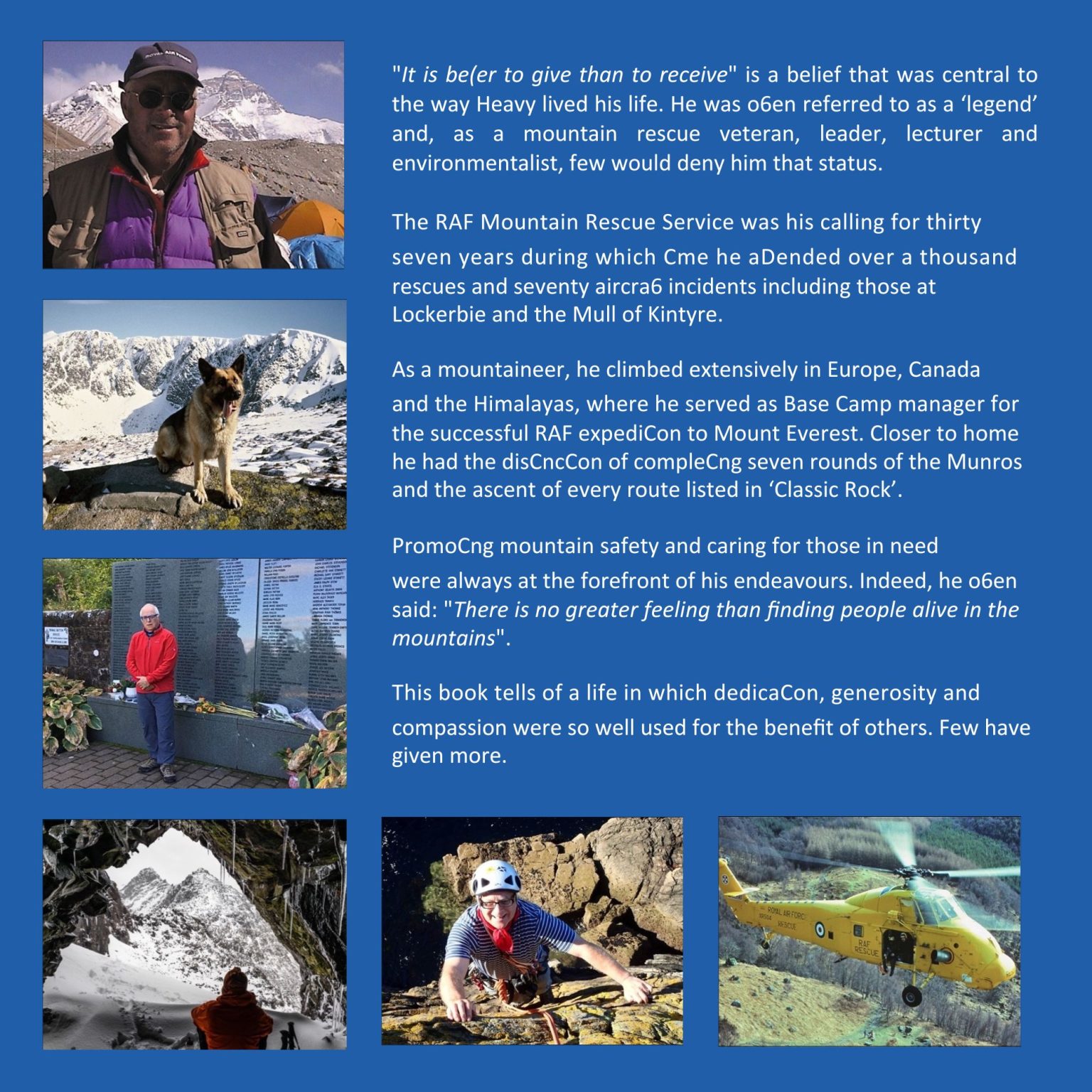 A Heavy Affair with the Mountains - David ‘Heavy’ Whalley BEM MBE Book ...